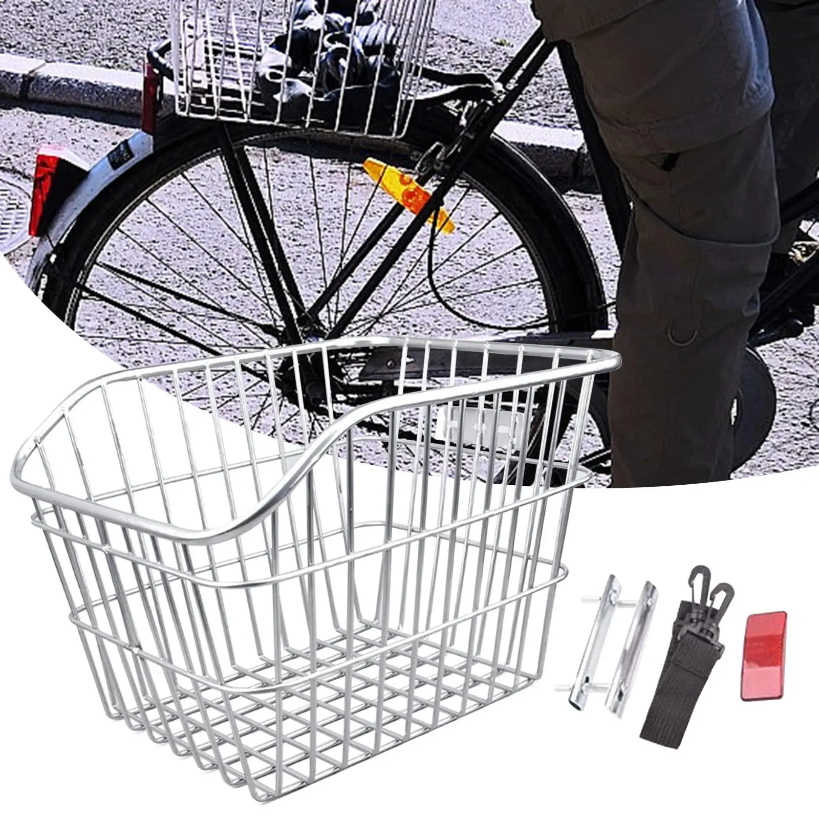 Bike-Rear-Basket-Cycling-Rack-Basket-Bike-Reflector-Large-Capacity ...