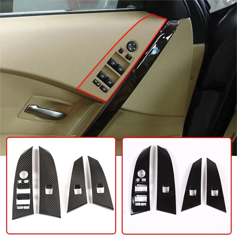 ABS-Chrome-Window-Lifter-Switch-Button-For-BMW-5-Series-E60-525li-2004 ...
