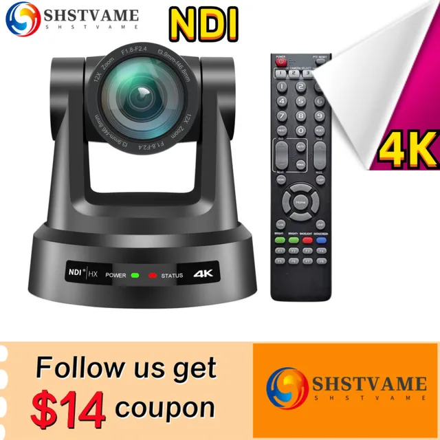 NDI POE Video Conference Camera AI Tracking HD 4K/1080p 12/20X Zoom ...