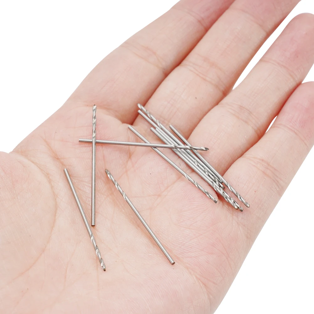 Practical-Drill-Bit-Set-Twist-Drill-1-0mm-10pcs-Drilling-Mini-Silver ...