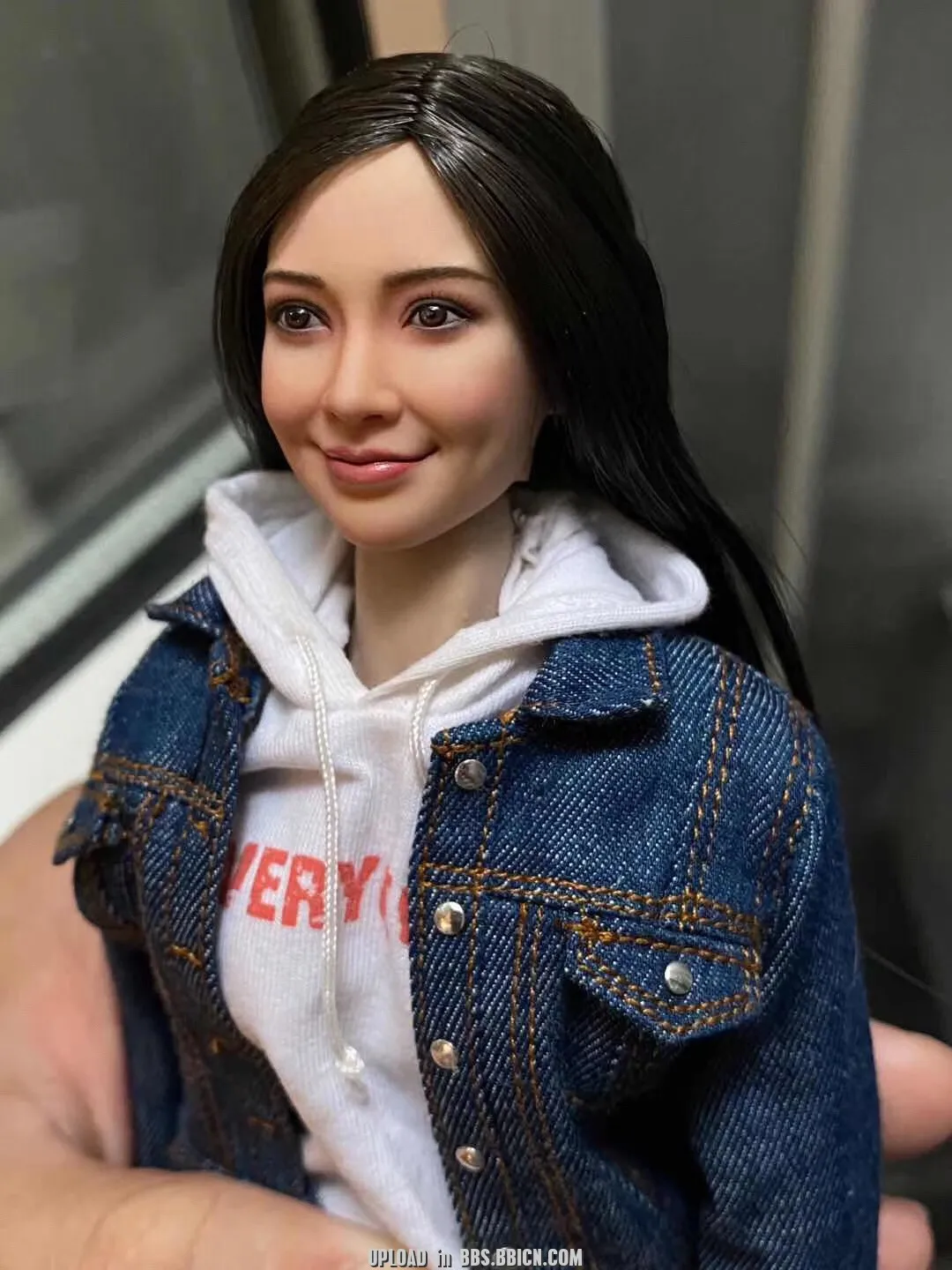 Feminino-Angelababy-Cabe-a-Sculpt-Preto-Cabelo-Longo-Carving-Model-Fit ...