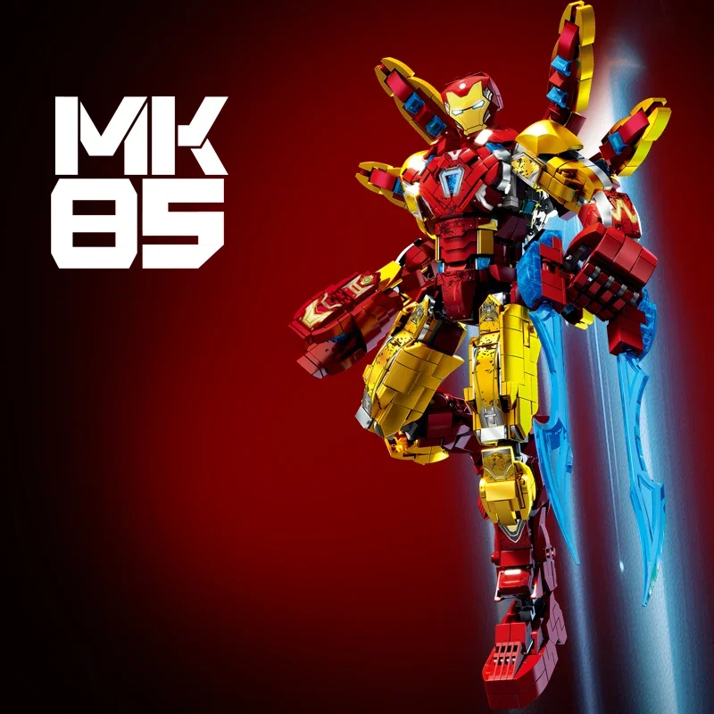 New product 1500 pcs Superhero Mecha Steel Hero robot building blocks ...