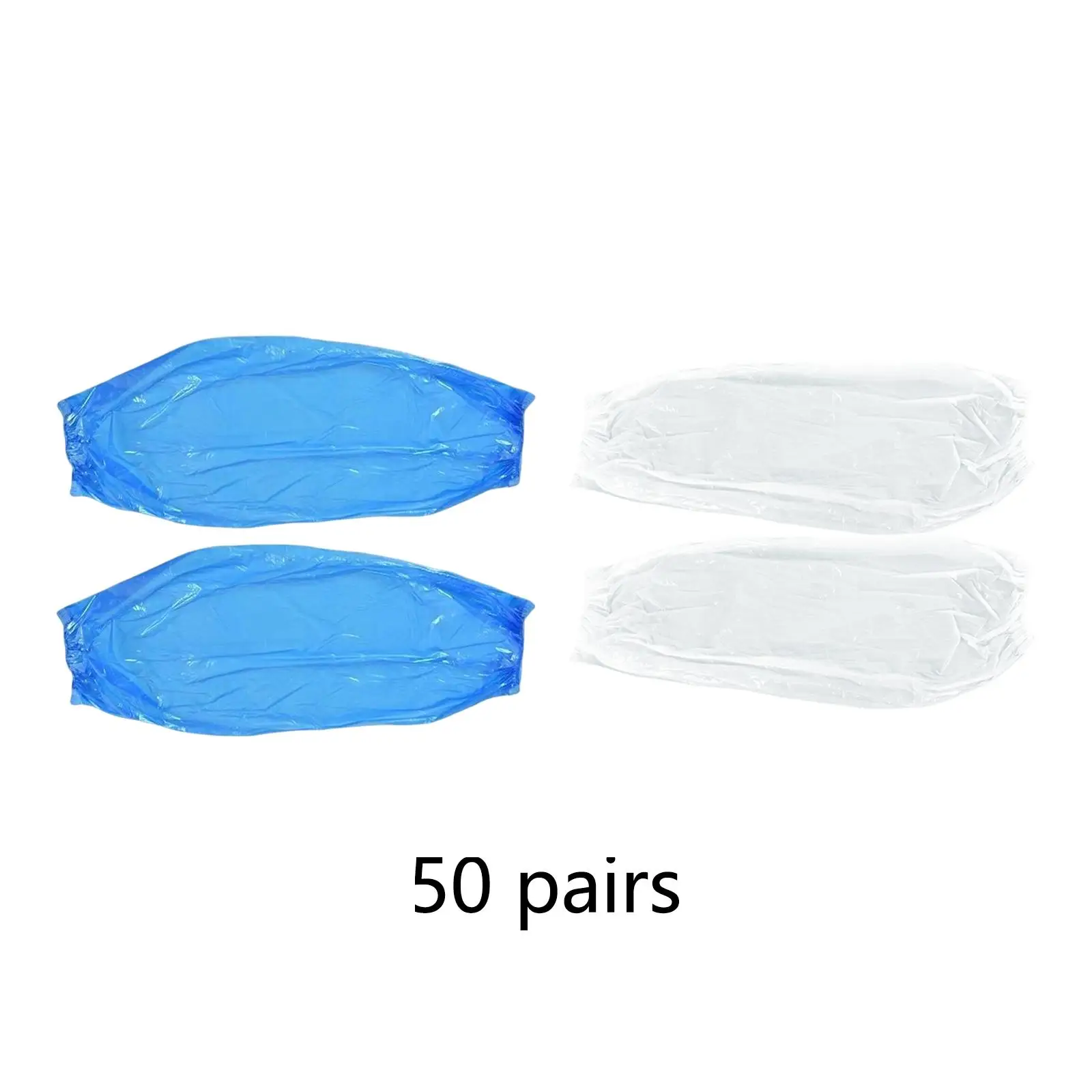 100-Disposable-Oversleeves-Covers-Protection-PE-Arm-Sleeves-Covers-for ...