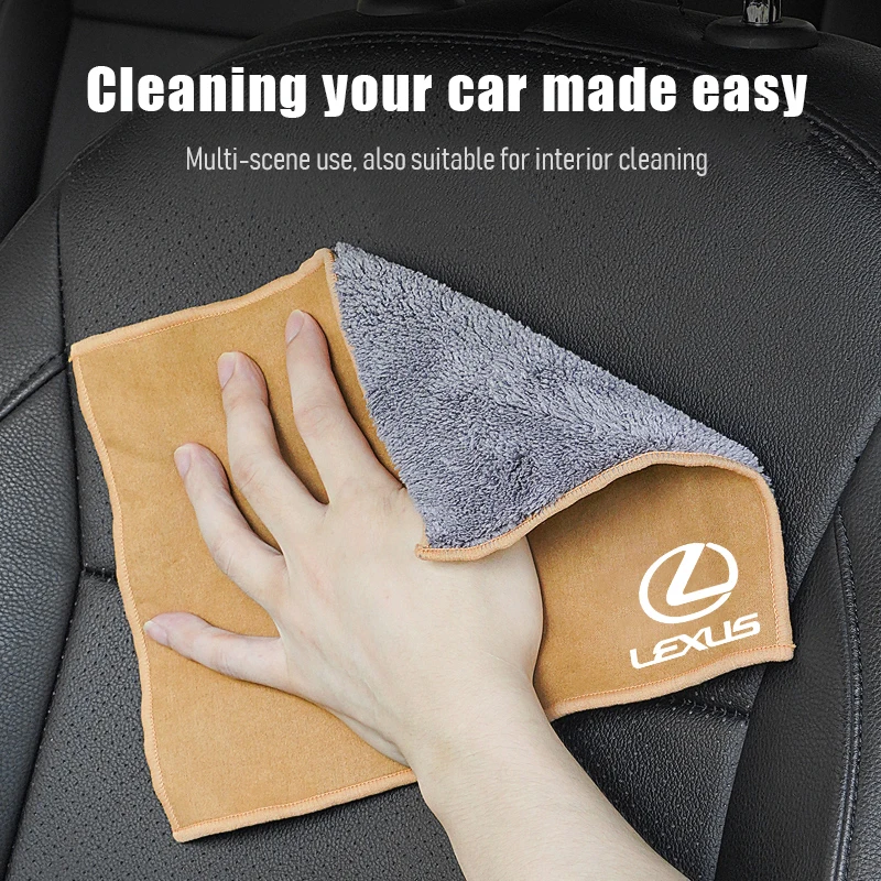 1Pcs Suede Fleece Microfiber Towel Car Styling Cleaning Rag Cloth For ...