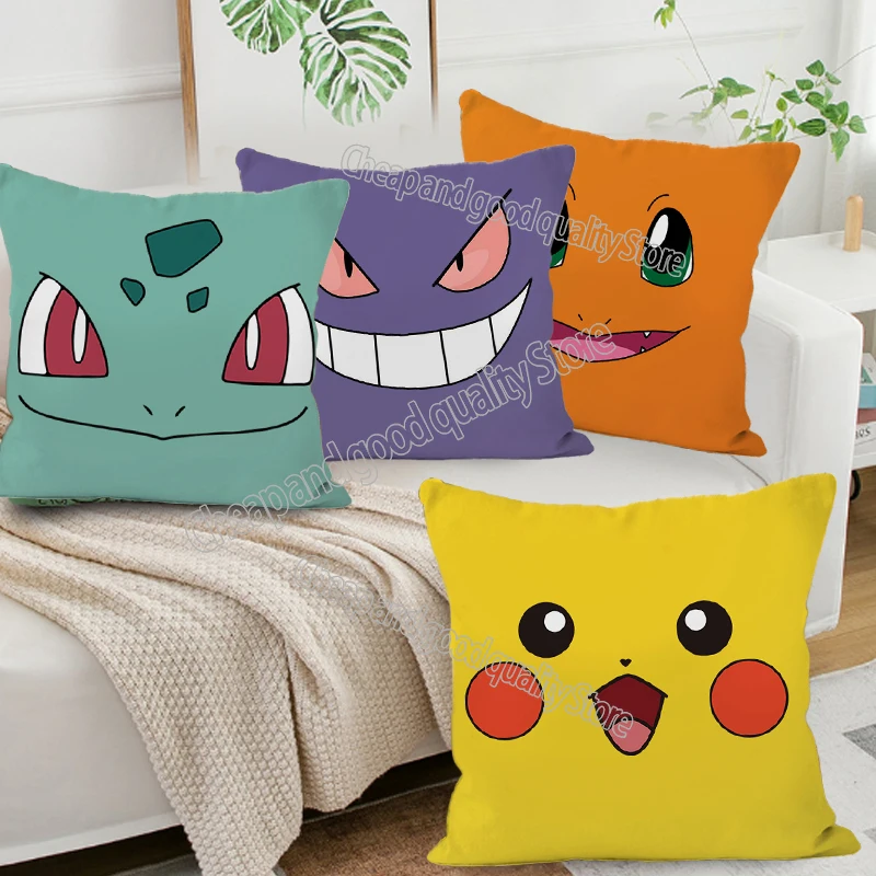 Fundas-de-coj-n-de-Pikachu-de-Pokemon-fundas-de-almohada-cortas-de ...