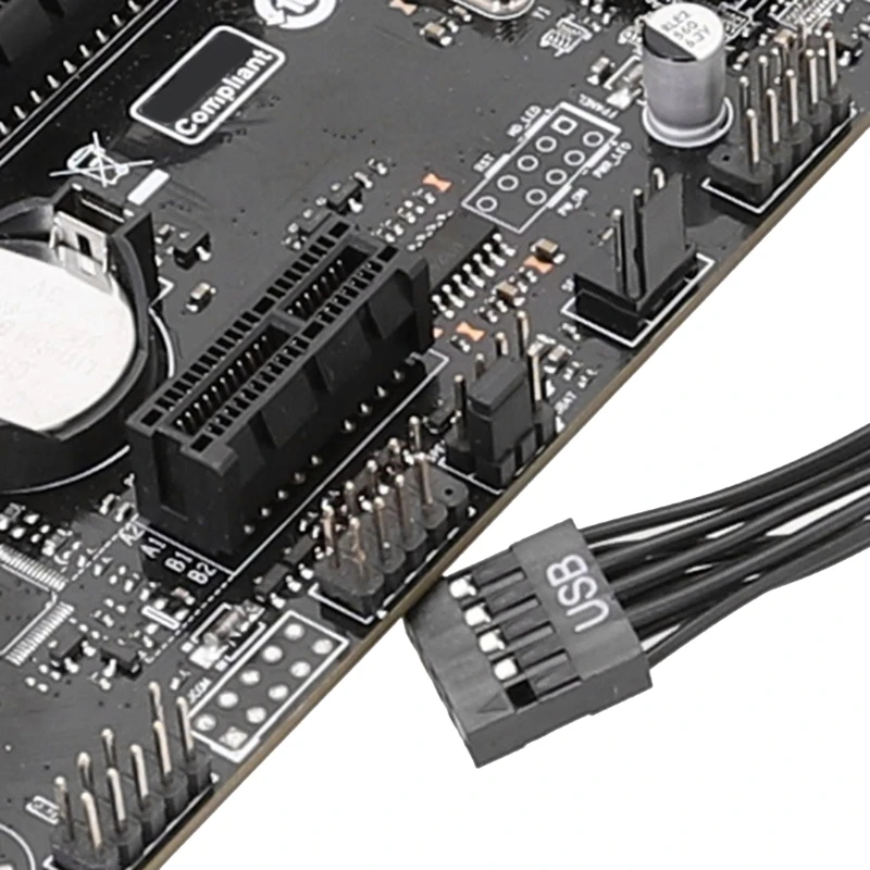 Computer-Motherboard-Front-Usb-9pin-2-0-Extension-Cable-9-Pin-Male-To ...