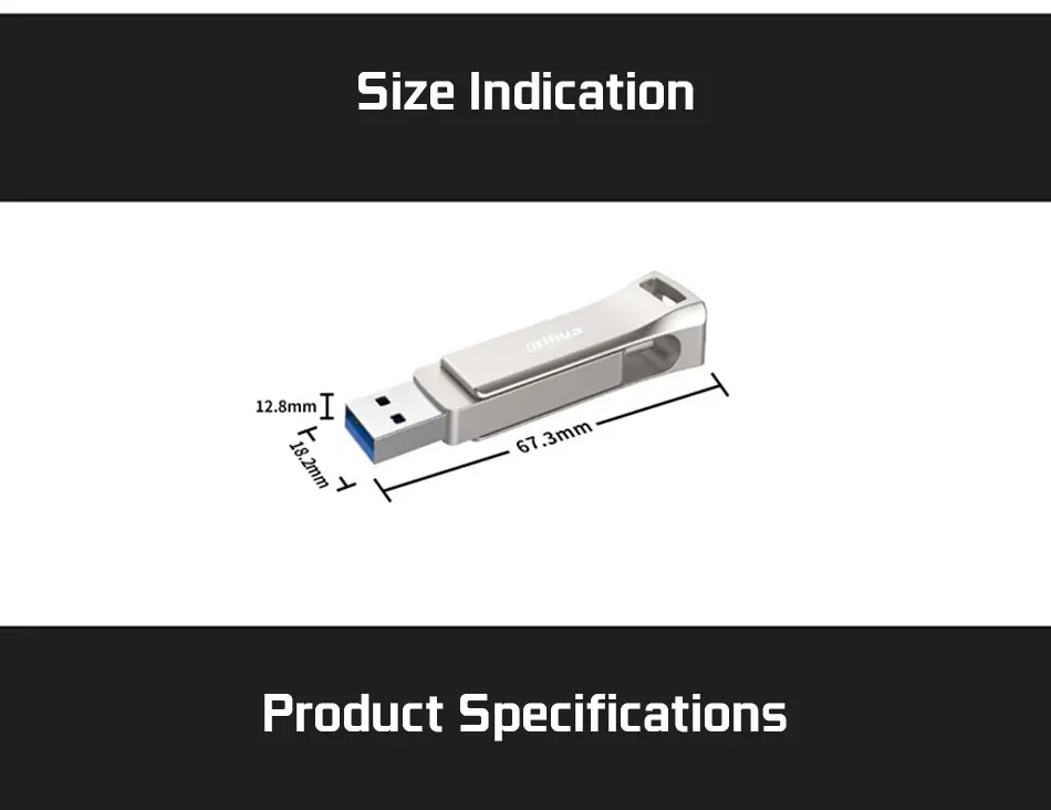 Dahua P629 256GB 2 In 1 USB3.2 Gen1 & Type-C Flash Drive