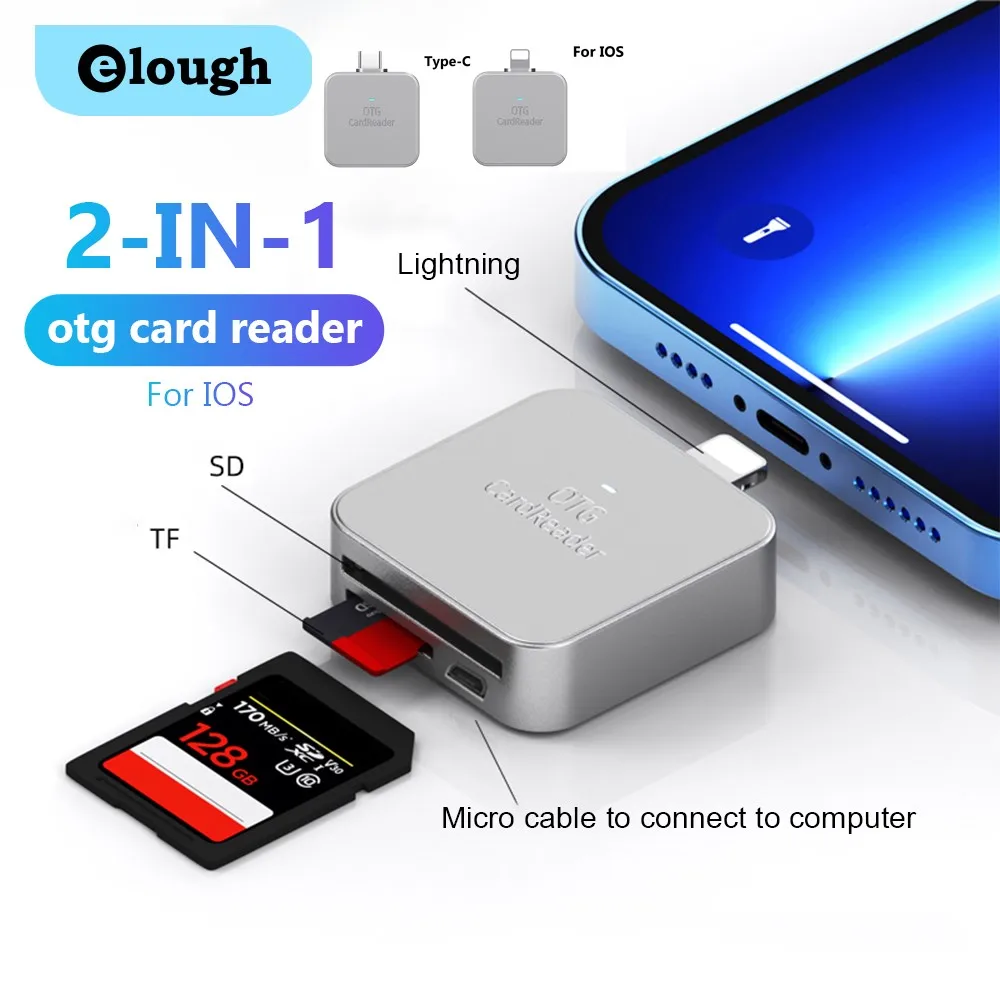 For-iPhone-Type-C-SD-TF-Card-Reader-OTG-Adapter-Micro-Cable-External ...