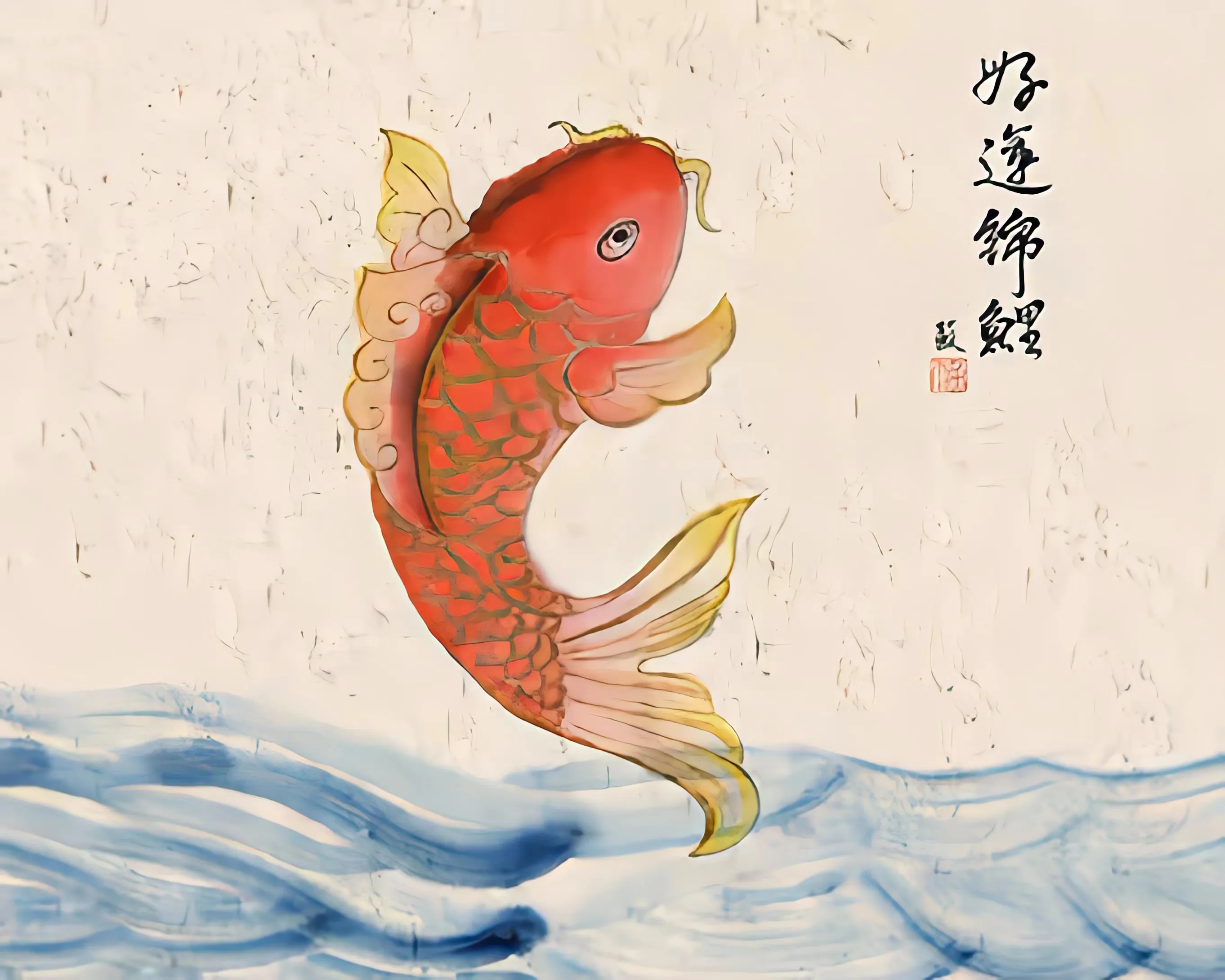 Chinese New Year Oil Painting