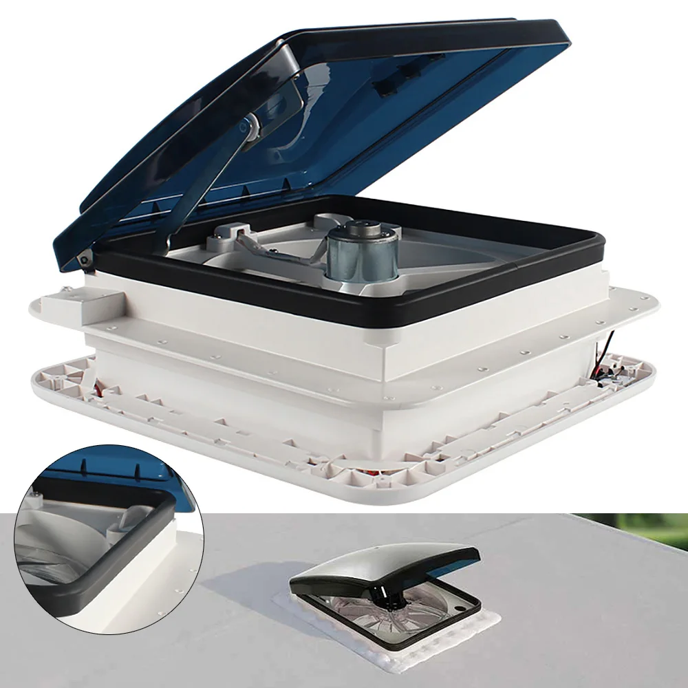 Caravan-Roof-Vent-Fan-with-LED-Light-12V-for-RV-Motorhome-Air ...