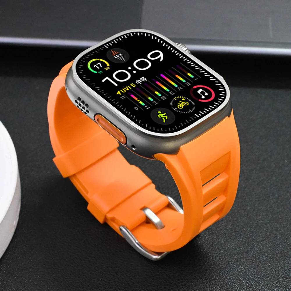 Luxury-Rubber-Loop-Band-for-Apple-Watch-Ultra-2-49mm-45mm-42mm-44mm ...
