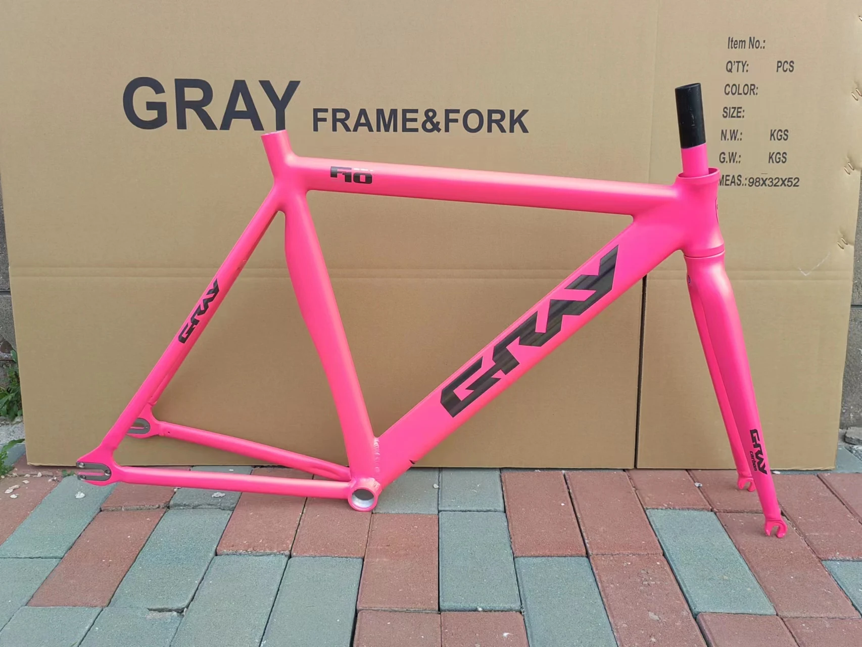 Gray-F10-New-Bright-Logo-Fixie-Frame-Aluminum-Alloy-Frame-And-Front ...