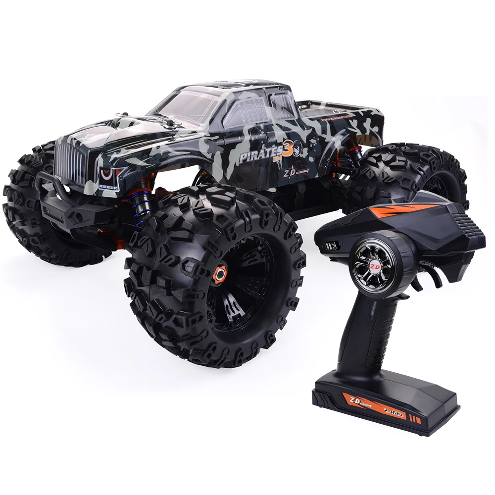 ZD Racing 9116-V4 MT8 Pirates3 3S 2.4G 4WD 1/8 RTR MONSTER Truck Buggy ...