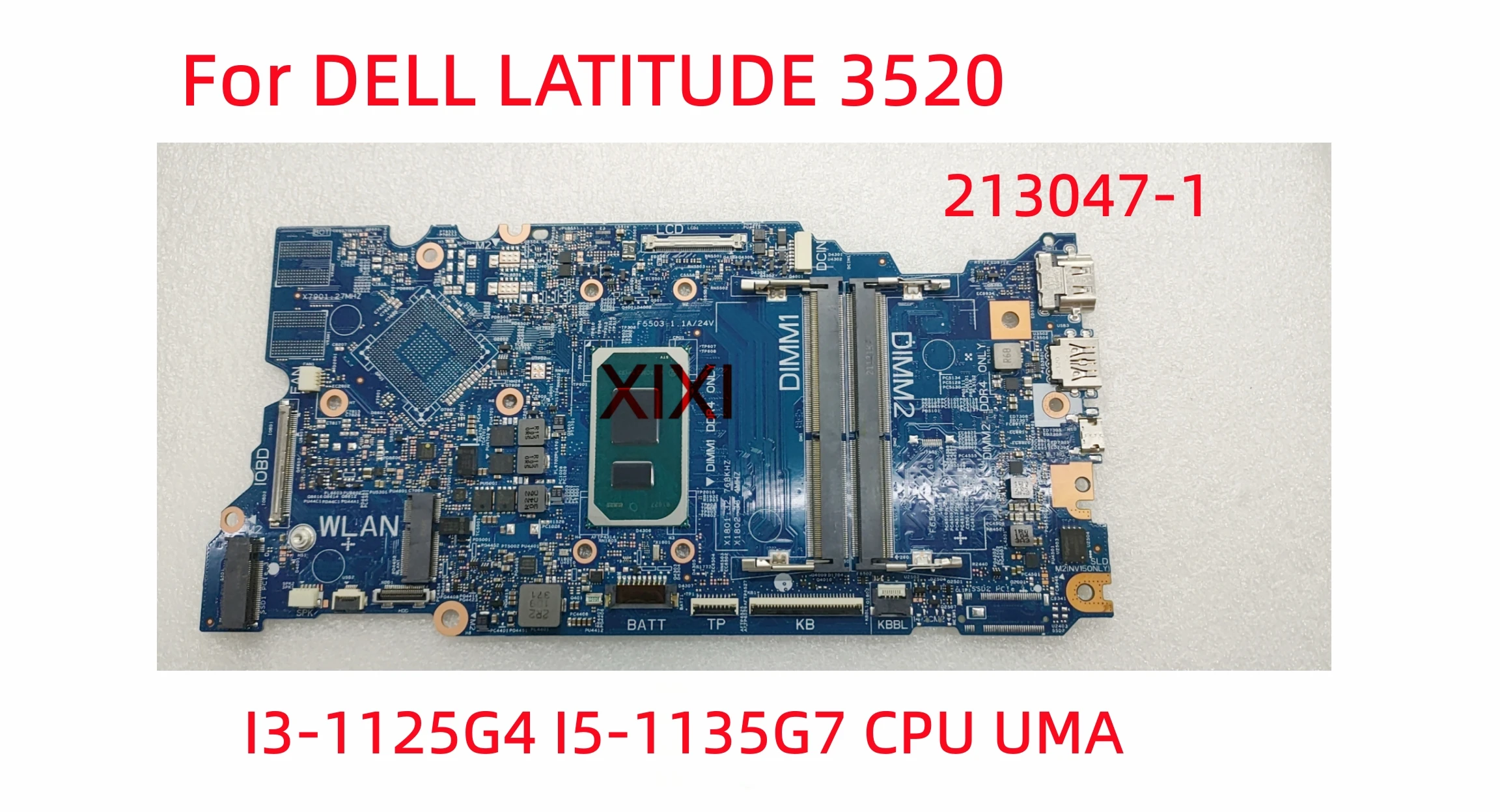 213047 1 For DELL LATITUDE 3520 Laptop Motherboard With I3 1125G4 I5 1135G7 I7 1165G7 CPU UMA ...