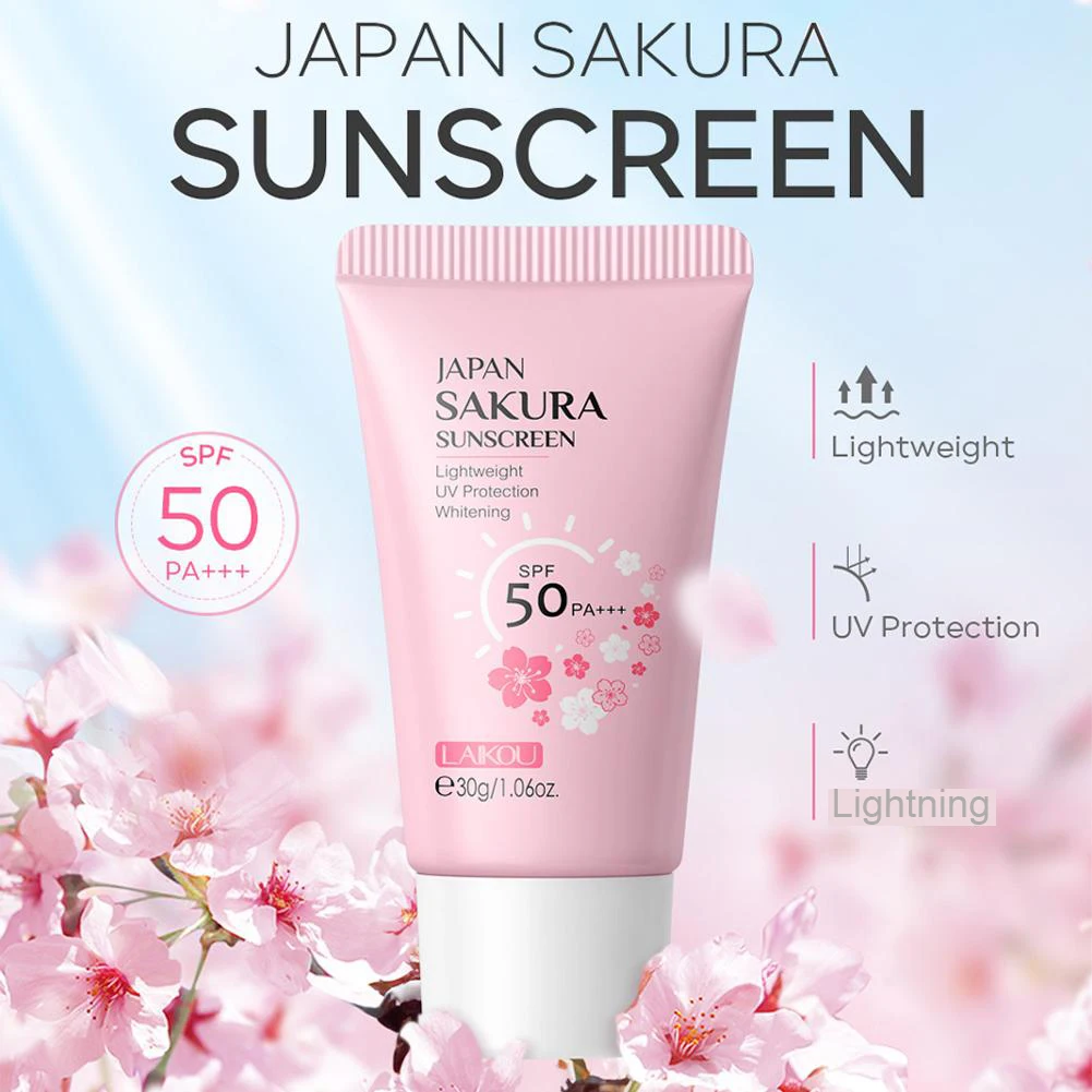 Sakura-Sunscreen-Cream-SPF50-Facial-Sun-Block-Isolation-Lotion-Cream ...