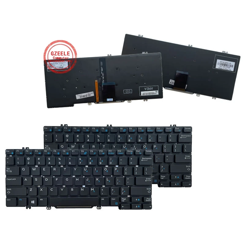 RU-US-laptop-Keyboard-for-DELL-Latitude-5290-7380-7389-7390-E7390-E7290 ...