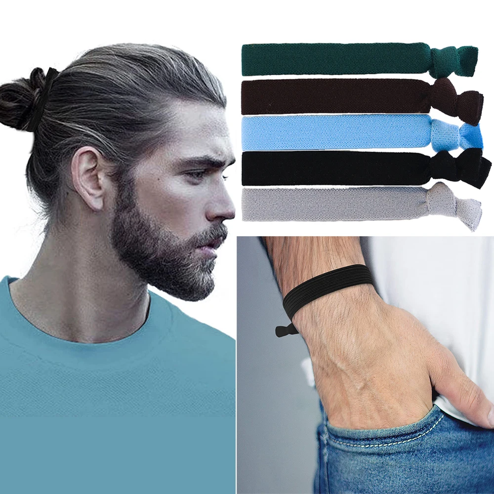5pcs-set-Men-s-High-Elastic-Hair-Ties-Ponytail-Holder-Scrunchies-Hair ...