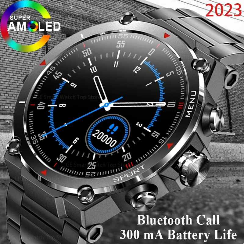 AMOLED-HD-Screen-2023-Watch-For-Men-Smart-Watch-Bluetooth-Call-Fitnes ...