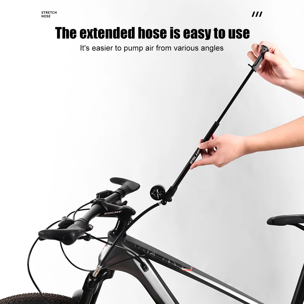 Rear Shock Absorber Pump Portable Bike Air Shock Pump Schrader Presta ...