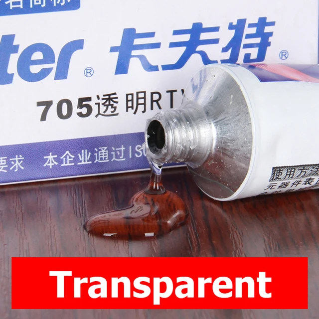 Kafuter 45g Silicone Industrial Adhesive K-704 705 704B RTV Silicone Rubber White Balck ...