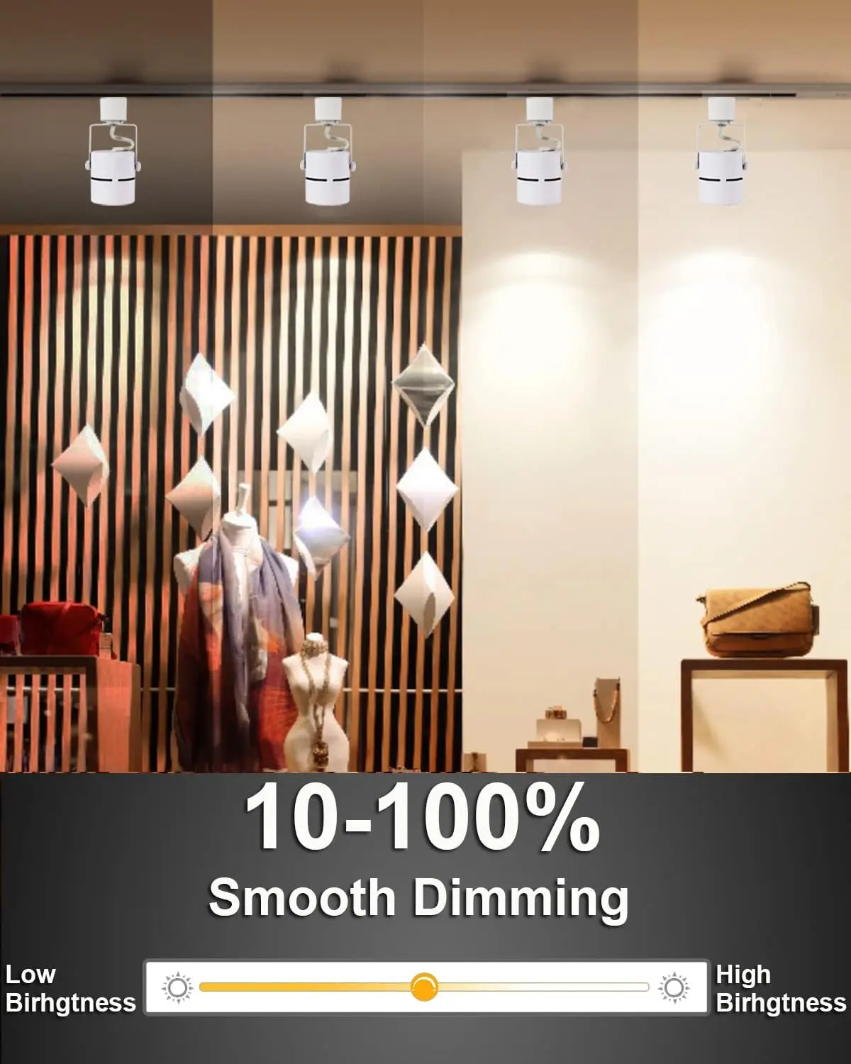 10W LED Track Lighting Heads - Adjustable Track Lighting Fixtures for ...