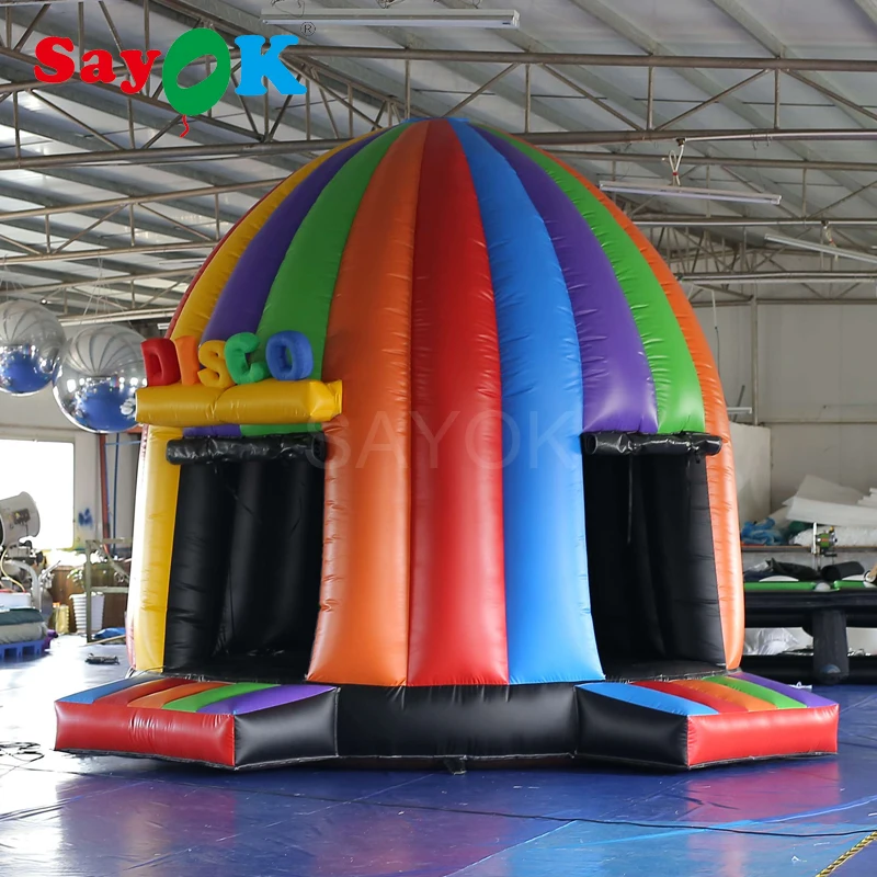 SAYOK Giant Inflatable Disco Bounce Tent Inflatable Disco Dome Bouncy ...