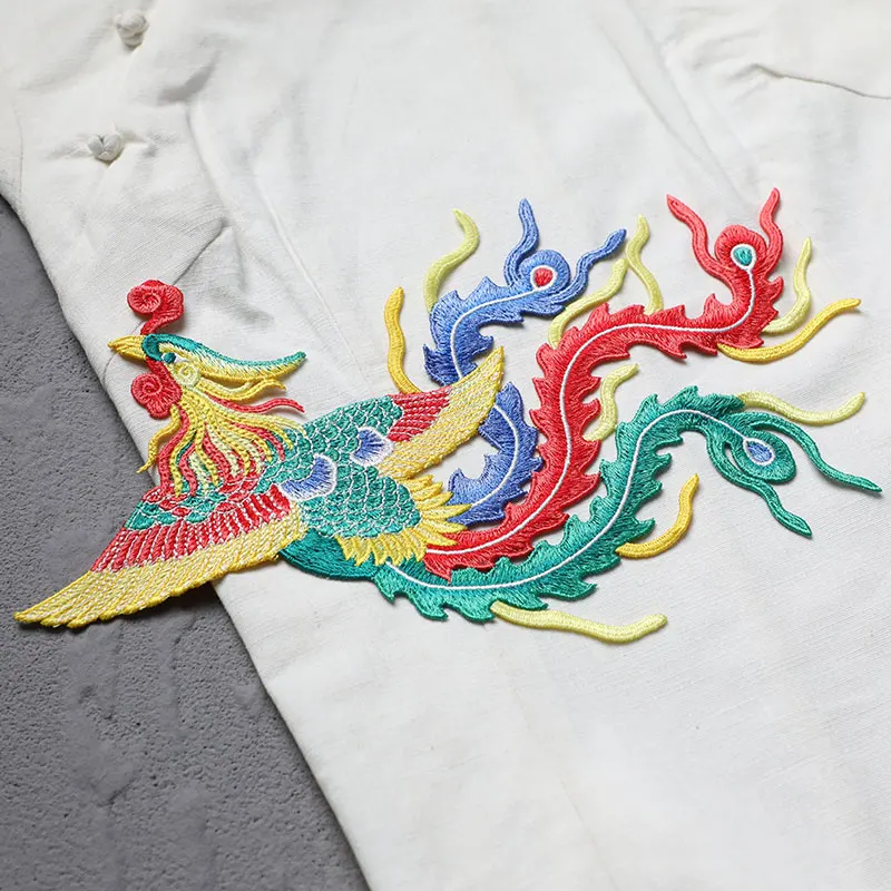 1-Piece-Large-Phoenix-Embroidered-Patch-DIY-Garment-Appliques-Parches ...