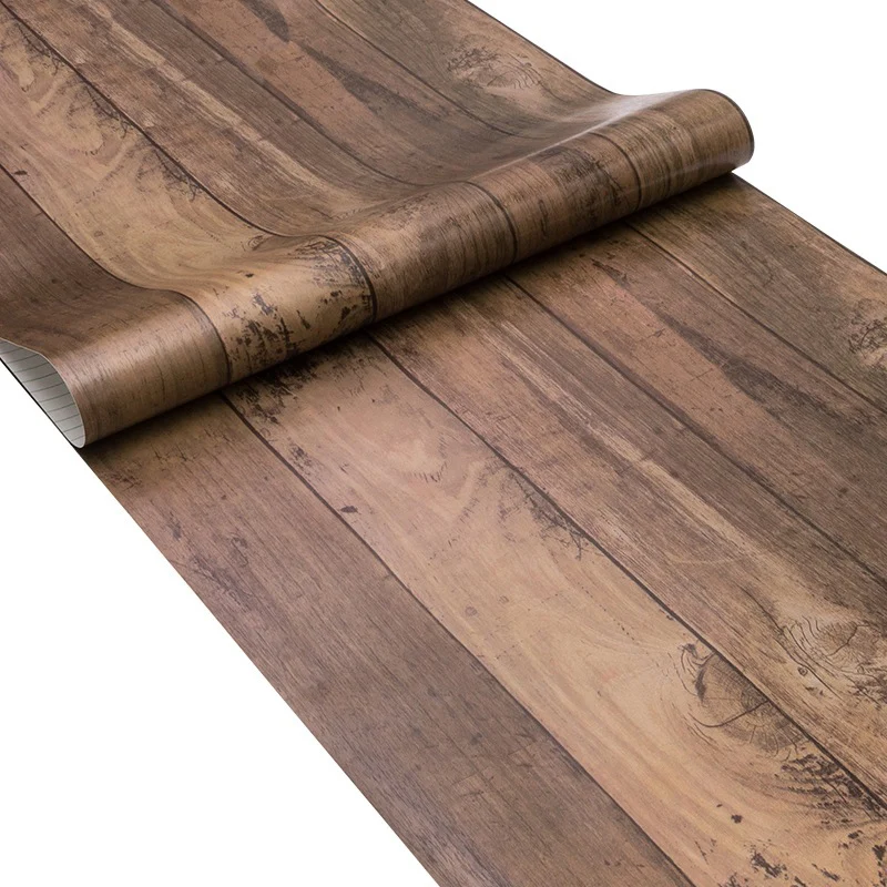 Self-adhesive-3D-PVC-45cm-Wallpaper-Wood-Grain-Modern-Home-Decoration ...