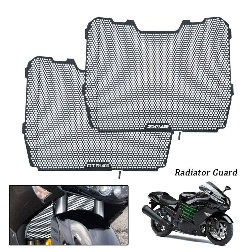 Motorcycle-Radiator-Grille-Guard-Cover-Protection-For-Kawasaki-GTR1400 ...