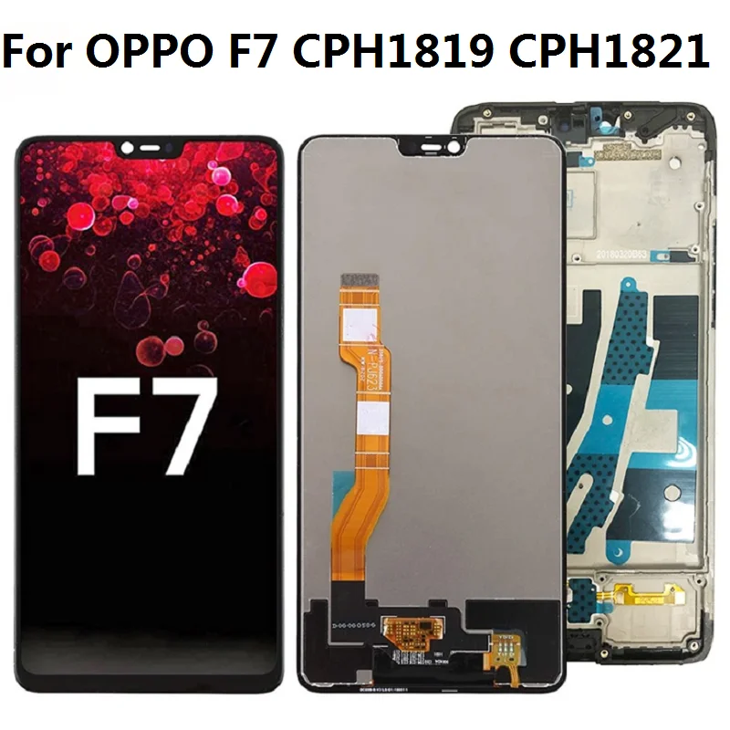 For-OPPO-F7-LCD-Display-CPH1819-CPH1821-Touch-Screen-Digitizer ...