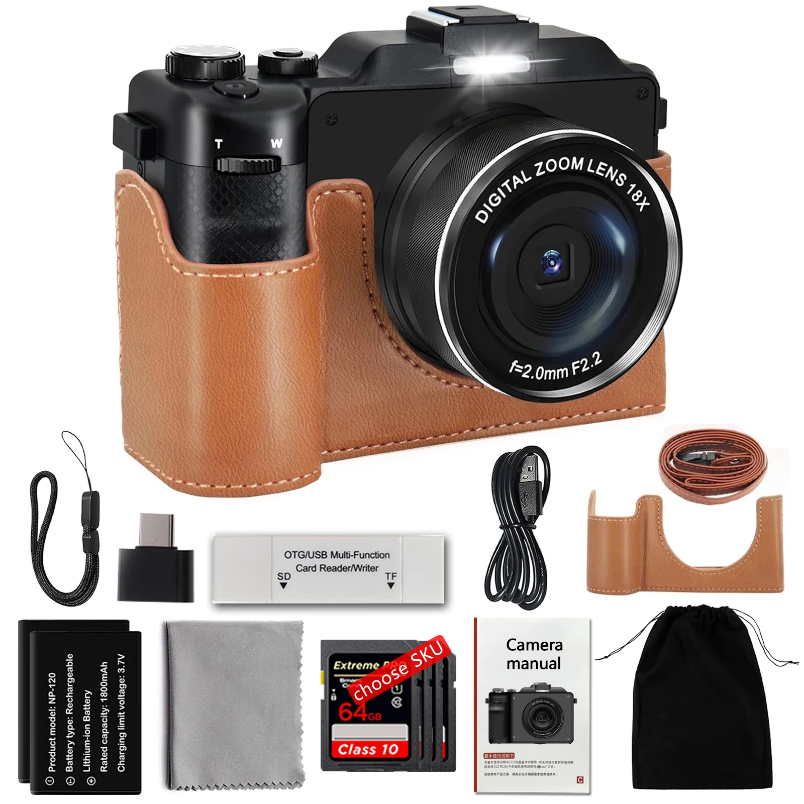 Komery-56MP-Digital-Professional-Camcorder-4K-ultra-HD-Video-Compact ...