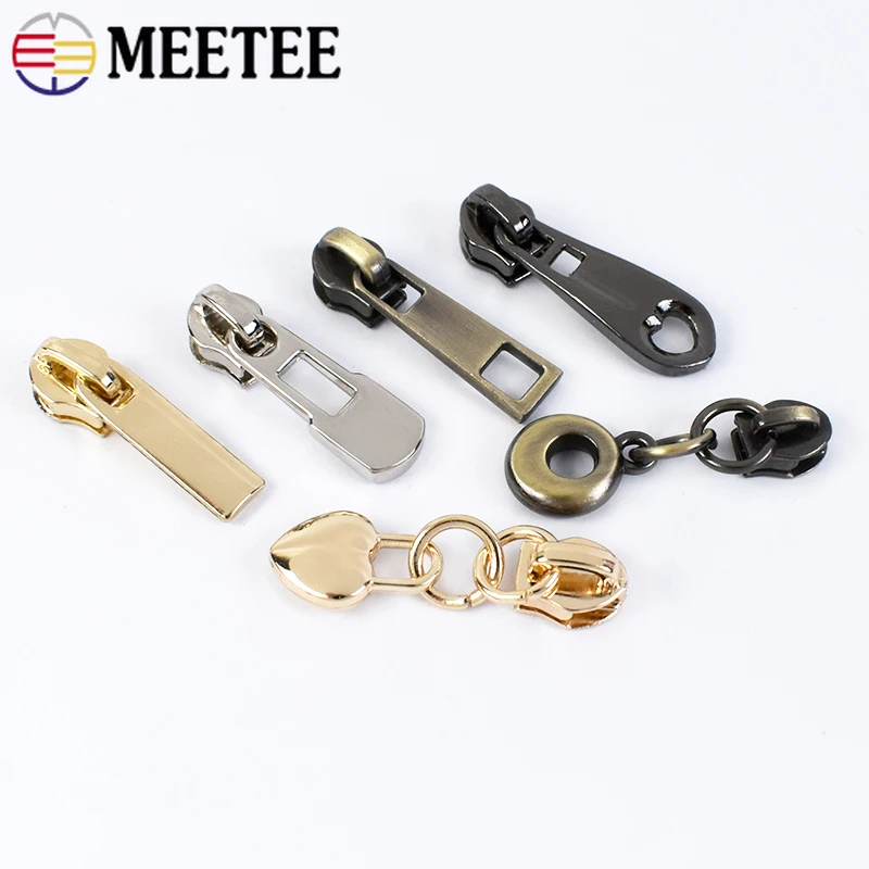 20/50Pcs 3# Zipper Slider for Nylon Zippers Bag Wallet Zip Pull Head ...