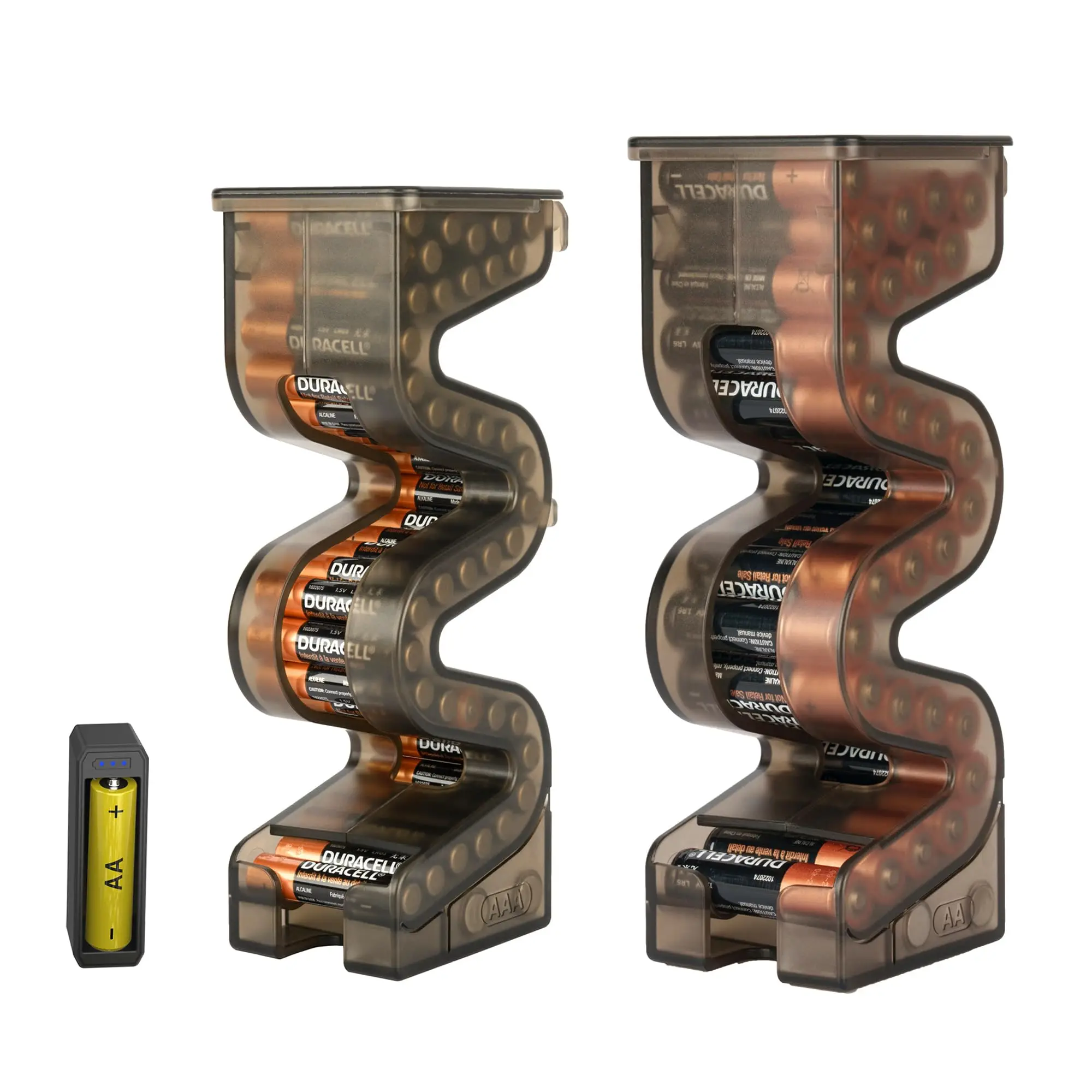 2-PCS-Battery-Ladder-Clear-AA-AAA-Combo-Battery-Box-Kit-Organizer-Case ...