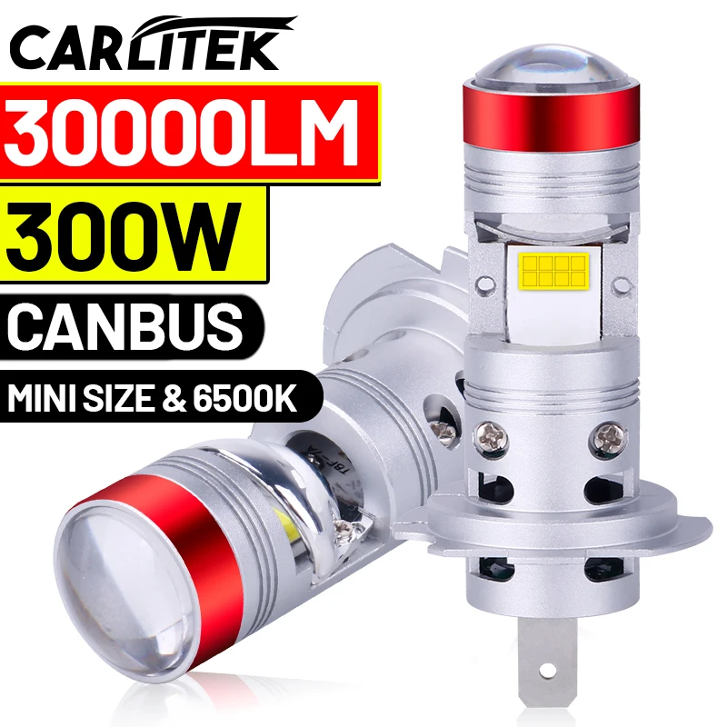 2x-H7-H11-LHD-RHD-LED-Headlight-Mini-Lens-Projector-9005-9006-HB3-HB4 ...