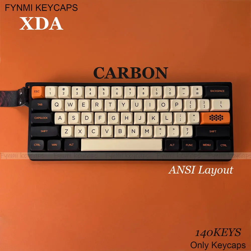 Fynmi Carbon XDA 140keys PBT Keycaps ANSI Layout Dye-Sublimation ...