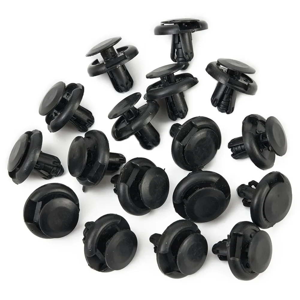 20Pcs 7mm Diameter Black Vehicle Car Bumper Door Panel Fender Liner ...