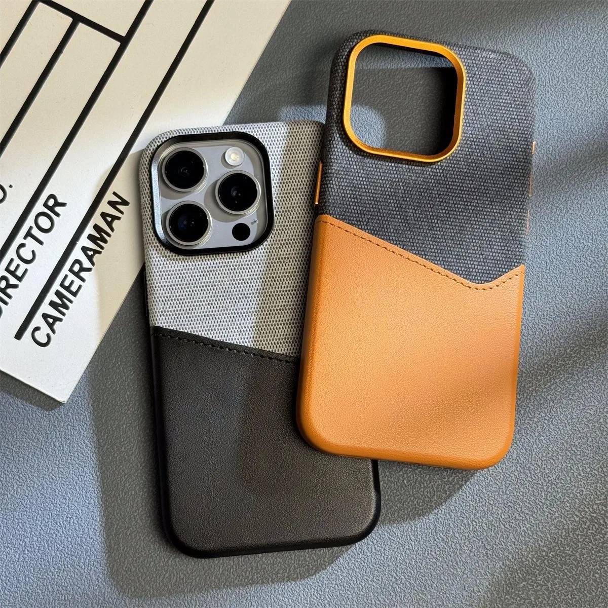 Trendy-Hit-Color-Flax-Leather-MagSafe-Phone-Case-For-iPhone-15-14Pro ...