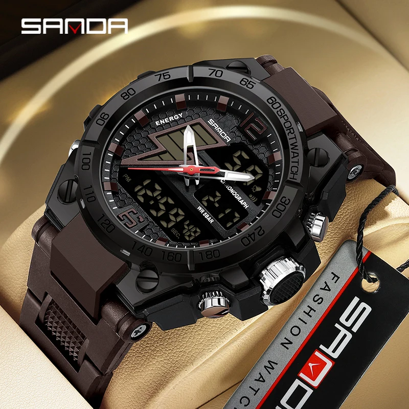 Sanda-6137-2024-Trendy-Fashion-Men-s-Led-Analog-Digital-Alarm-Wrist ...