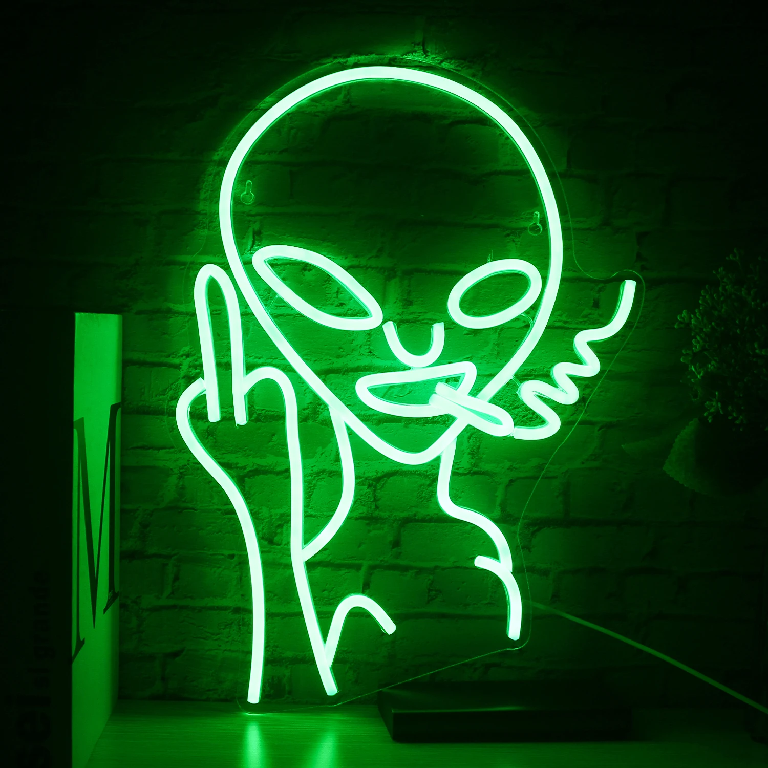 7Colour-LED-Neon-Smoking-Alien-Design-Personality-Fun-Bar-Party ...