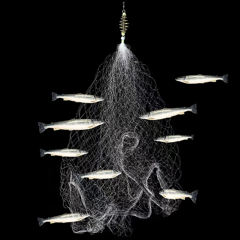 Trap-Fishing-Net-Fishnet-Floating-Throwing-Fishing-Explosion-Hook-Mesh ...