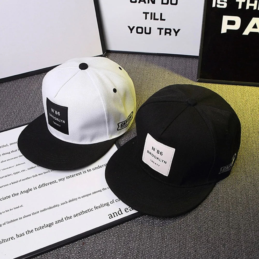 Hommes femmes BROOKLYN Baseball coton réglable Snapback chapeau en cuir ...