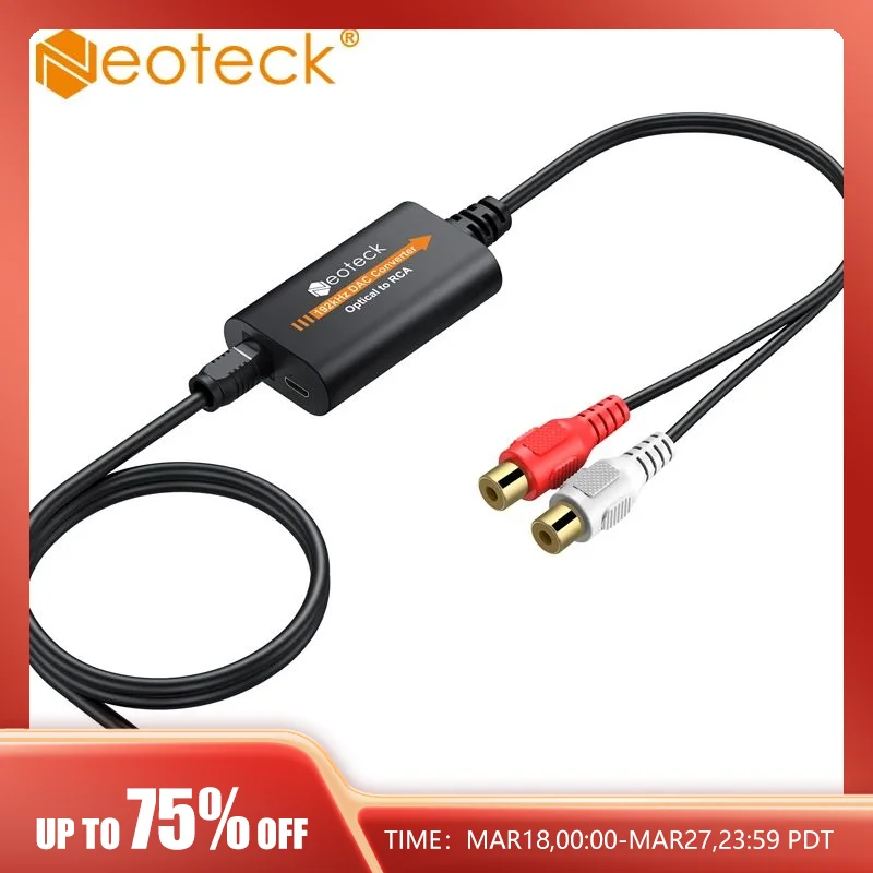 Neoteck-192kHz-DAC-Converter-SPDIF-to-RCA-Digital-to-Analog-Audio ...