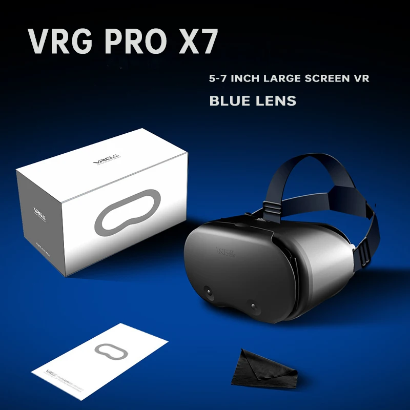 VRG pro X7 realidade virtual 3D Glasses Box Stereo Helmet With Remote ...