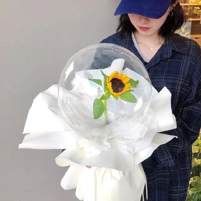 50PCS-11-Inch-Inflatable-Bobo-Balloon-Transparent-Globes-Happy-Birthday ...