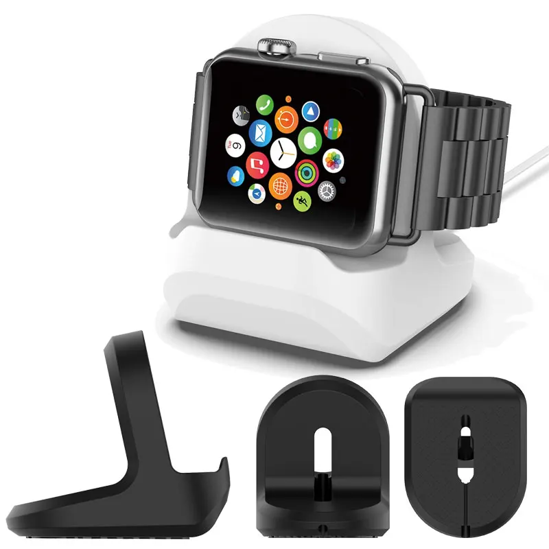 Silicone Charger Stand For Apple Watch Serie 8 Ultra 7 6 5 4 3 2 SE ...