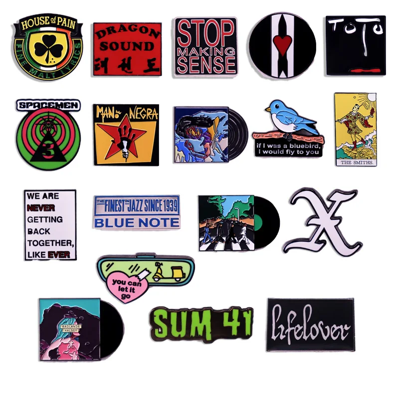 New-Rock-Band-Enamel-Pin-Pop-Music-Album-Song-Brooch-Punk-Band-Badge ...