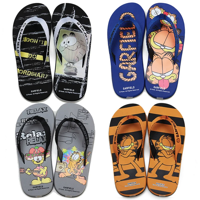 Comic Garfield Slippers Summer Cute Cartoon Anime Female Couple ...