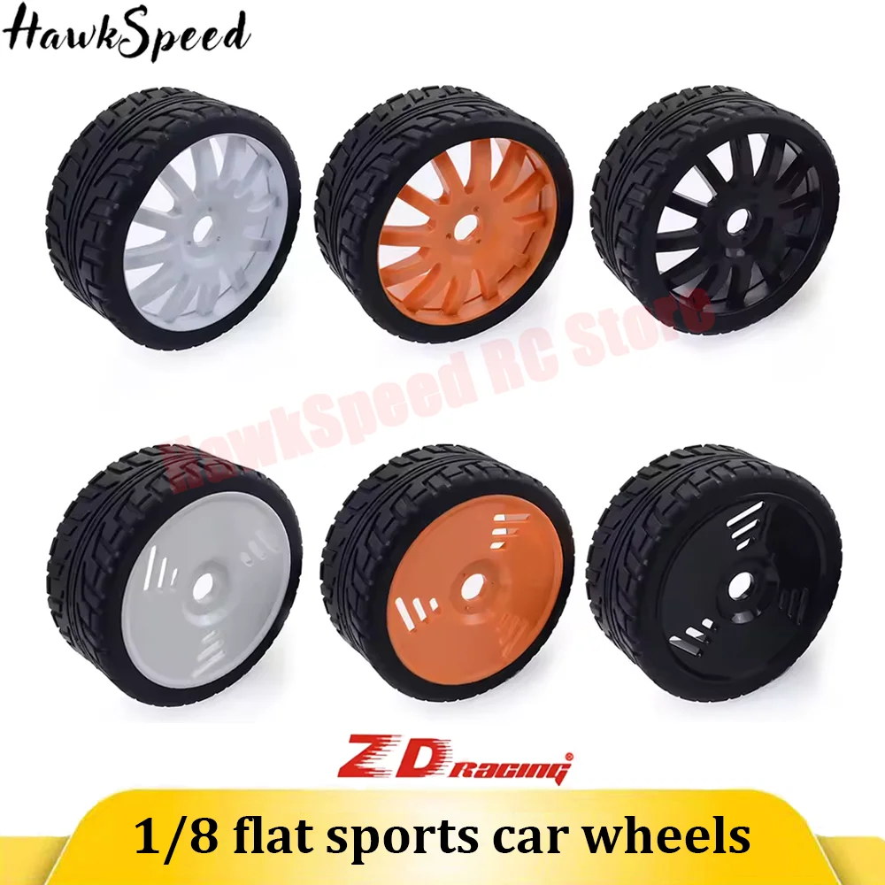 ZD Racing 100mm Rubber Tyres Wheels 17mm Hex for Redcat HSP HPI Kyosho ...
