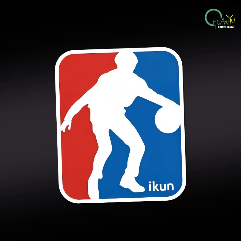 Real fan ikun logo spoofing little black anti-oil cake car sticker ...