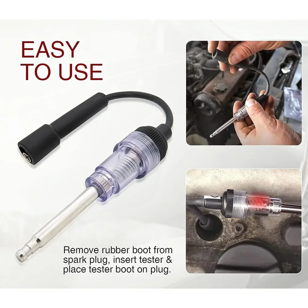 Car Spark Plug Tester Pen Ignition Coil Tester Tool Auto Checker ...